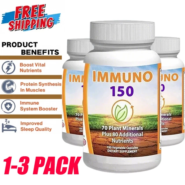 IMMUNO 150 THE Ultimate Multi Vitamin, Immune Booster 150 Capsules (Pack Of 1-3) £16.19 ...