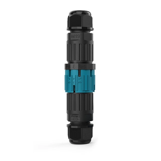 NYLON PA66 IP68 Waterproof Inline Cable Coupler Plug Socket Connector ...