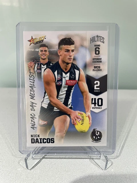 2023 AFL HILITES Nick Daicos Collingwood Anzac Day Medallist #1018 EUR ...