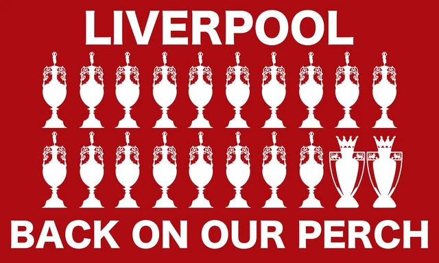 LIVERPOOL FC BACK On Our Perch 5Ft X 3Ft Flag | Premier League ...