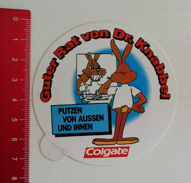 AUFKLEBER/STICKER: PUTZEN VON aussen und innen Colgate (031216183) $8. ...