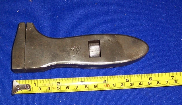 VINTAGE UNUSUAL WWII Girder spanner wrench 6" Richards tent logo ...