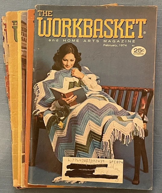 THE WORK BASKET Vintage Magazine 1974 Lot Of 6 Crochet, Craft ...