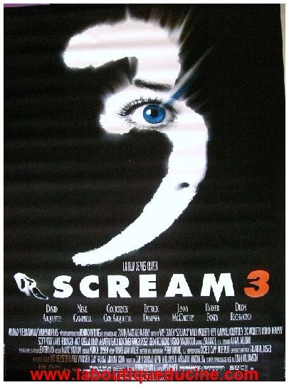 SCREAM 3 MOVIE Poster / Affiche Cinéma WES CRAVEN NEVE CAMPBELL EUR 13 ...