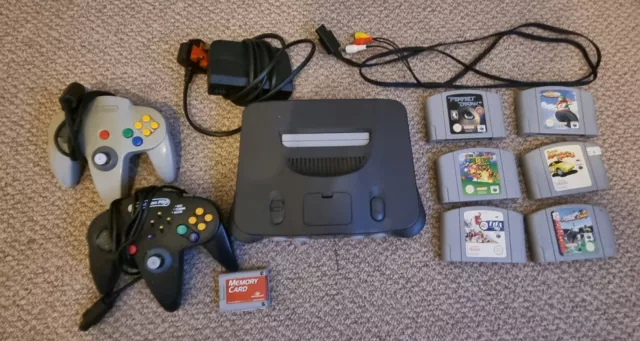 Nintendo 64 Console Bundle Unboxed With 6 Games 2 Controllers And