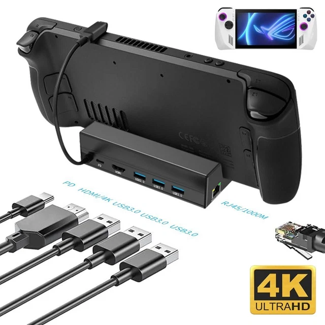 GIGABIT ETHERNET HANDHELD Console Stand Base for Asus ROG Ally/Steam ...