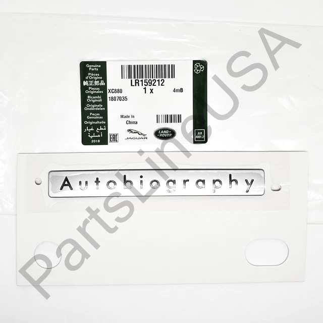 GENUINE LAND ROVER Autobiography Decal Emblem Range Rover 2022 ...