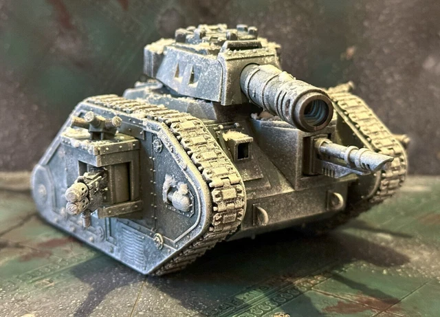 LEMAN RUSS BATTLE Tank in winterised Valhallan Ice Warriors scheme £0. ...