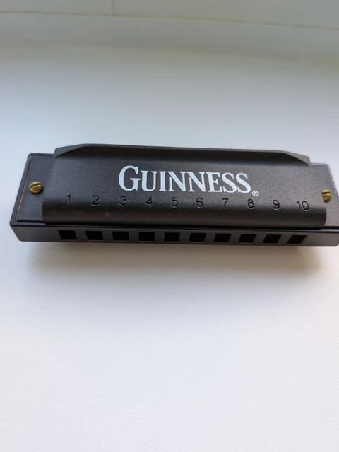 AUTHENTIC GUINNESS HARMONICA - Black Plastic Mouth Organ £8.65 ...