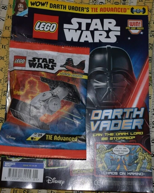 LEGO STAR WARS MAG ISSUE 101 Oct 2023 Figure TIE ADVANCED KIT £5.19 ...
