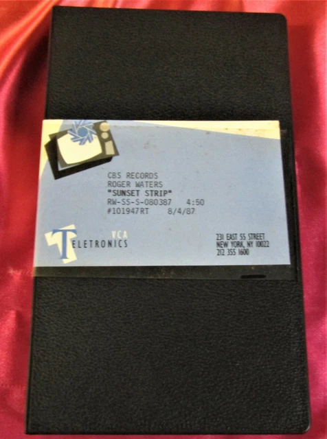 RARE ROGER WATERS - Bande VHS "Sunset Strip" - Pink Floyd Related EUR ...
