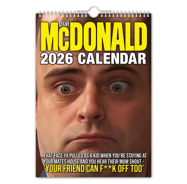 2026 CALENDAR - Steve McDonald - Funny / Quirky / Christmas / Birthday ...