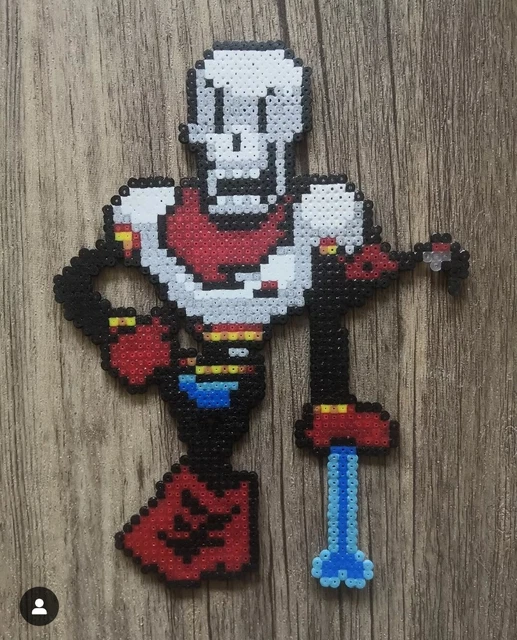 PIXEL ART PAPYRUS - Perles à repasser Undertale EUR 6,00 - PicClick FR