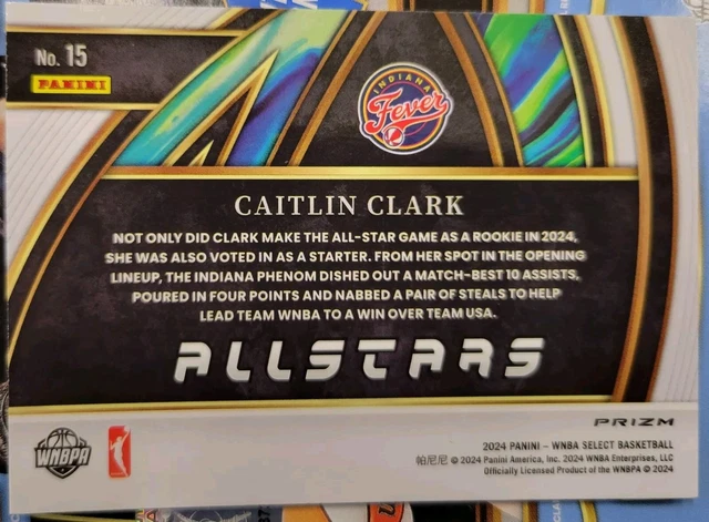 2024 WNBA SELECT All Stars Flash Caitlin Clark Rookie Card #15 Indiana ...