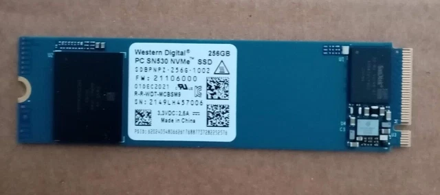 SSD M2 NVME 256GB Western Digital PC SN530 256GB M.2 2280 PC MAC LAPTOP DESKTOP EUR 10,00 ...