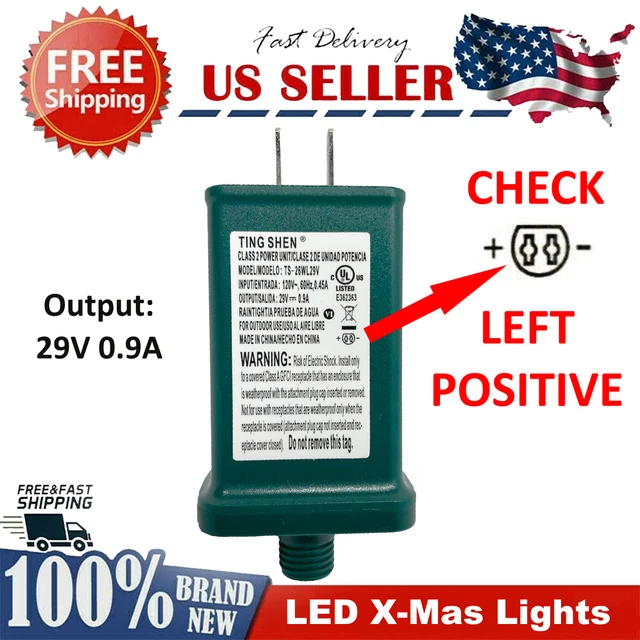 TING SHEN TS-26WL29V LED Transformer DC 29V 0.9A Power Supply for Xmas ...
