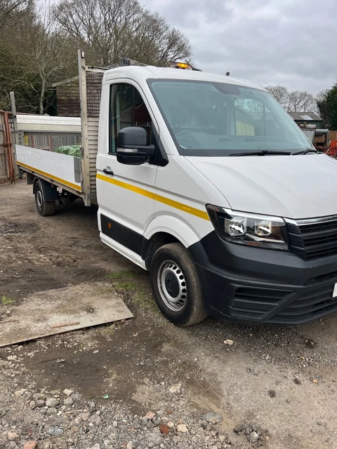 VW CRAFTER LWB drop side with tail lilf year 2021 £11,000.00 - PicClick UK