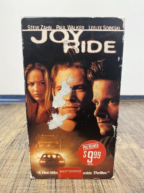 JOY RIDE VHS Horror Thriller Paul Walker Steve Zahn (Poor Condition) Ex ...