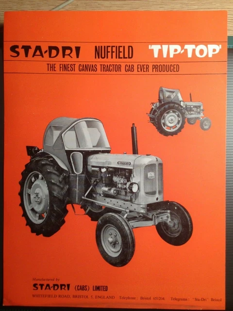 STA DRI CAB sales leaflet on nuffield tractor £10.00 - PicClick UK