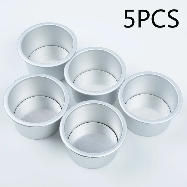 FOND AMOVIBLE MOULE à gâteau Pudding DIY Cuisine 10Pcs Cuisson Mini Rond EUR 25,46 - PicClick IT