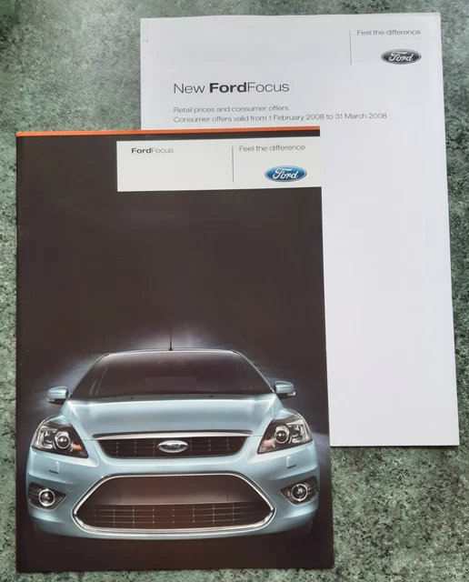 FORD. FOCUS MODEL Range Brochure. Nov 07. & Price Guide Feb 08 £5.00 ...