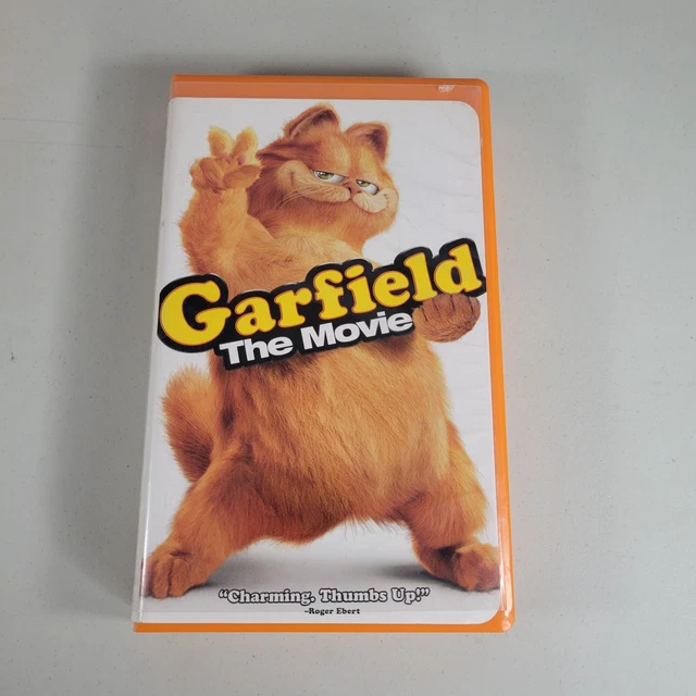 GARFIELD THE MOVIE Clamshell VHS Tape Case VTG Kids Late Release 2004 £ ...