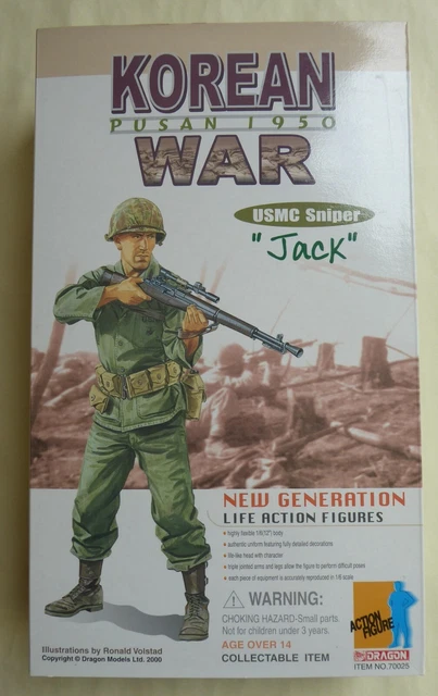 DRAGON MODELS 1/6 Scale Usmc Sniper "Jack" Korean War (Pusan 1950) £49. ...