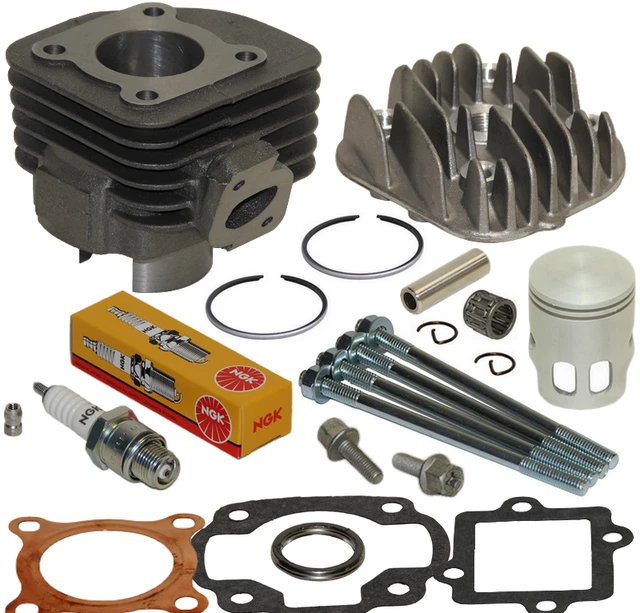 KIT CYLINDRE PISTON culasse bougie cage MBK ovetto mach-g jog neos ...