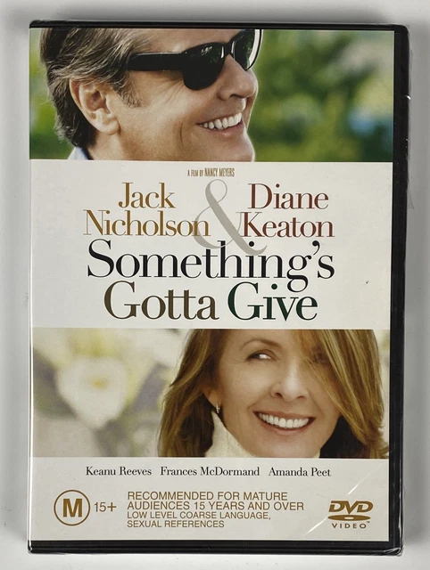 SOMETHINGS GOTTA GIVE DVD Movie 2003 Film Jack Nicholson Romance Comedy ...