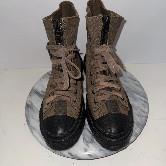 &RARE CONVERSE CHUCK taylor military combat boots zip and tie mens 8 ...