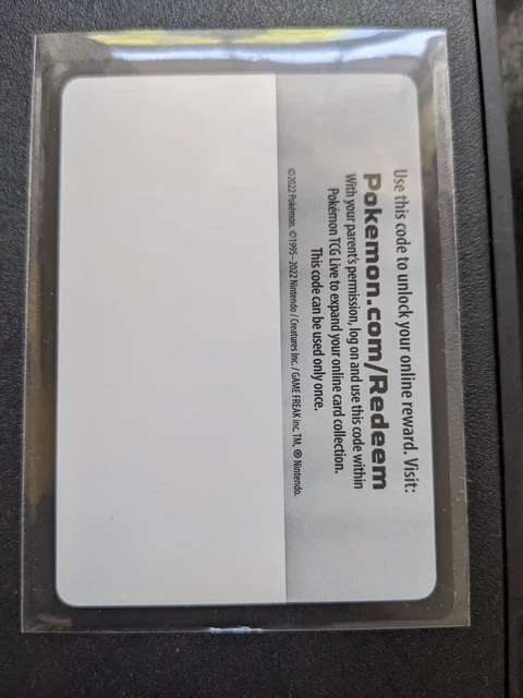 POKÉMON TCG MISPRINT Error Card - Pokémon TCG Online Blank Code Card $4 ...