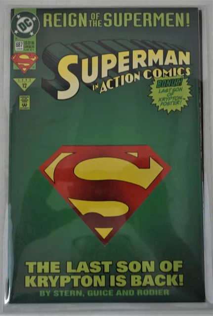 DC COMIC'S JUIN 1993 #687 Reign of the Supermen, #12 "Last Son of ...