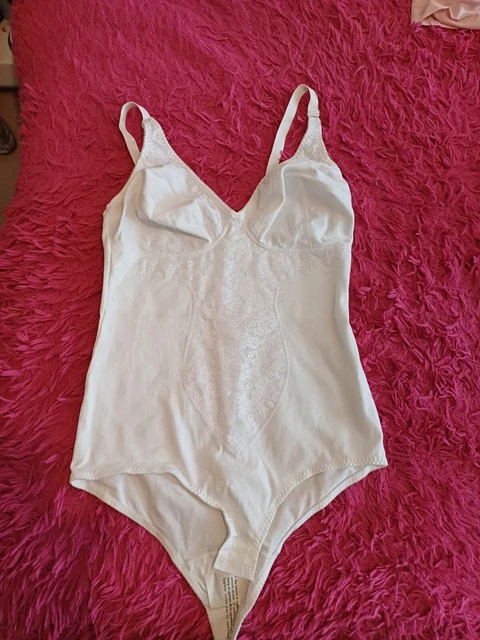 SILHOUETTE WHITE CONTROL Corselette All-in-one Body Lingerie 48DD EUR ...