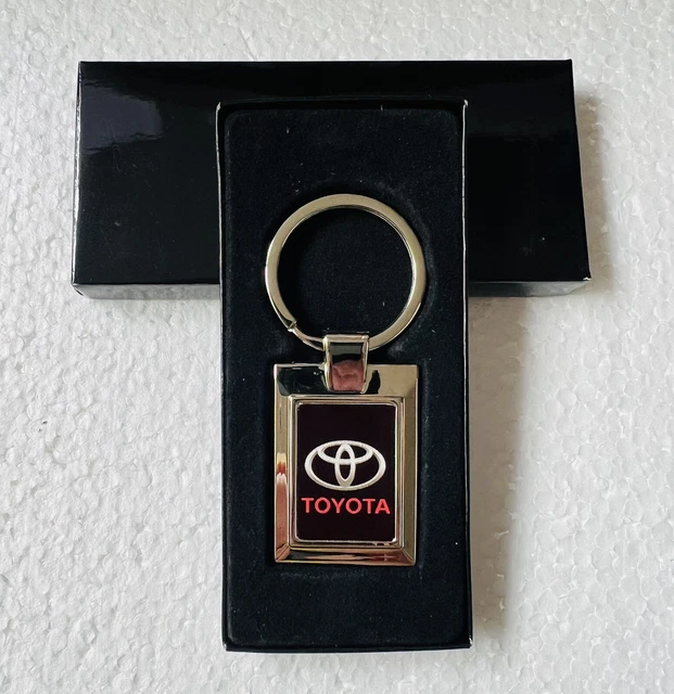 TOYOTA STAINLESS STEEL keyring Vehicle Logo Metal Keychain With Silver ...
