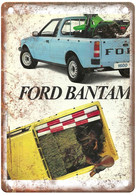 VINTAGE 1985 FORD Bantam P1 Ad Retro Look Metal Sign A9008 $23.76 ...