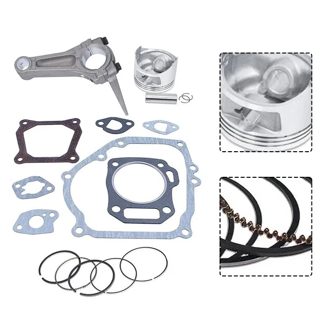 OPTIMAL ENGINE PERFORMANCE Piston Kit with Connecting Rod for Honda ...