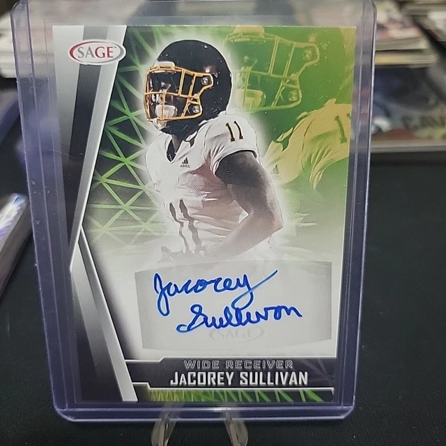 2022 SAGE HIGH Series - Autographs Black #A-JAS JaCorey Sullivan (AU ...