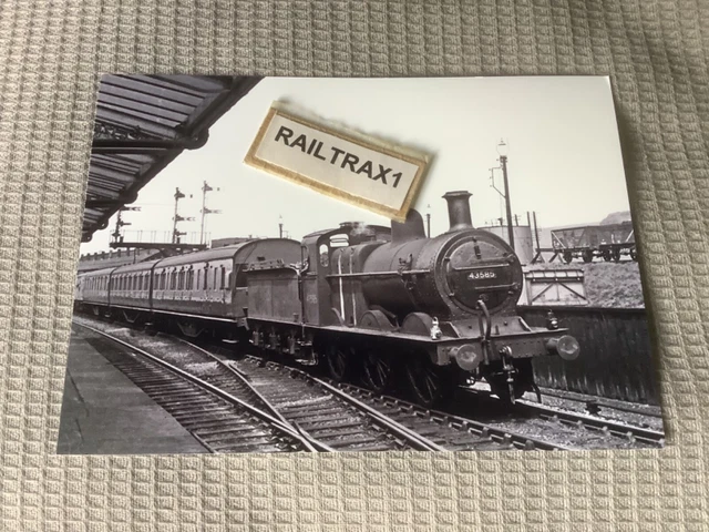 RAILWAY STEAM PHOTOGRAPH - 43585 At Hellifield Station & Shed. (Large ...