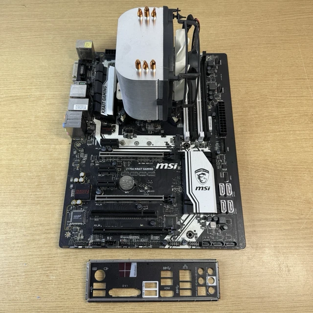 MSI Z170A KRAIT Gaming Motherboard DDR4 i7-6700K Freezer Pro Rev 2 & IO ...