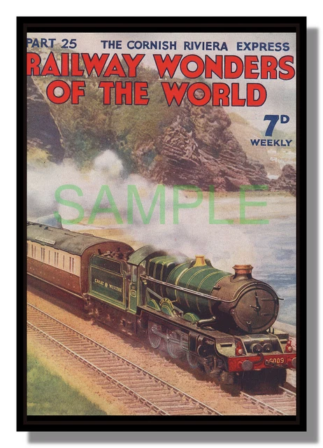GWR KING CLASS 6009 Cornish Riviera Express Dawlish framed Railway ...