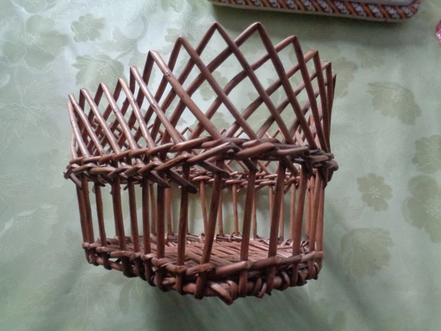 RARE PRESENTOIR OSIER tressé pour gros coeur de NEUCHATEL art populaire ...