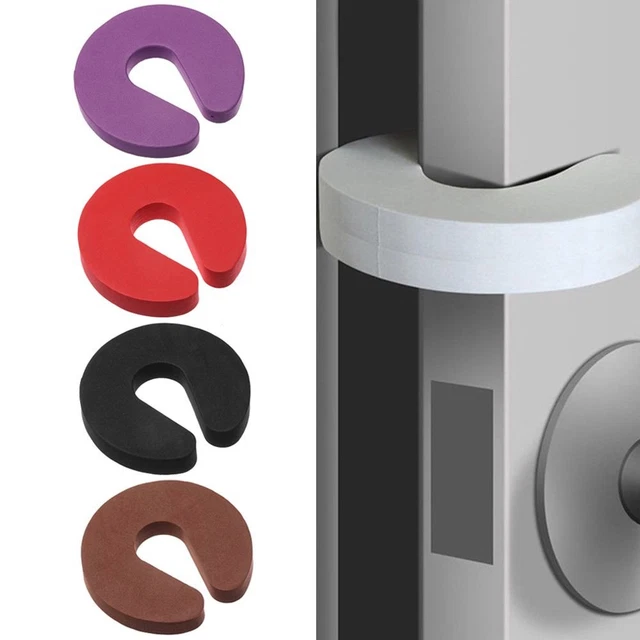 SECURITY DOOR CLIP Foam Guard Baby Kids Safety Finger Protector Door ...
