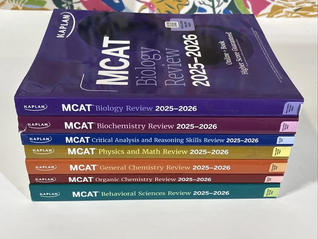 KAPLAN MCAT COMPLETE 7-Book Subject Review Set 2025-2026 EDITION £96.28 ...