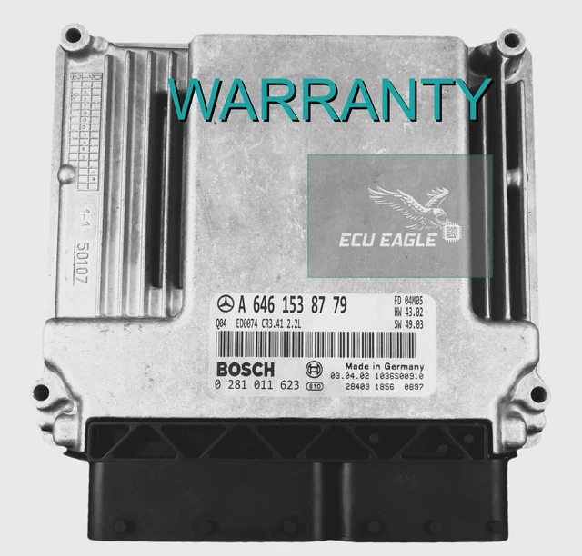 ECU STEUERGERÄT MERCEDES W211 2.2 CDI 0281011623 A6461538779 cr3.41 100 ...