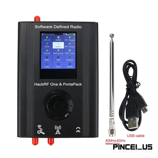 PORTAPACK H2 + HackRF One R9 SDR V2.0.0 + Case + Antenna + Cable Kit ...