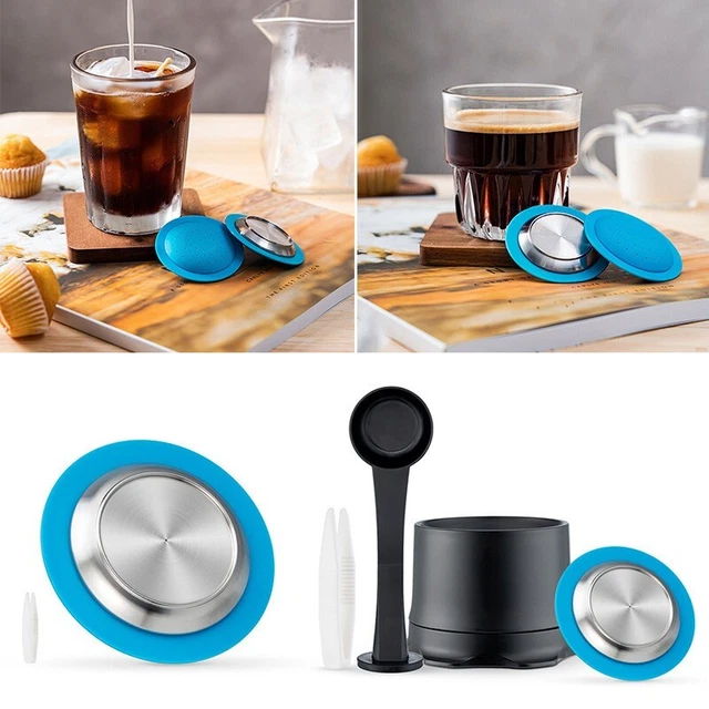 RECHARGEABLE CAFÉ CAPSULE-POD Acier Inoxydable Filtres for Zenius - EUR ...