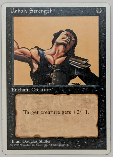 UNHOLY STRENGTH 4TH Edition Fourth 4ED LP Magic Card MTG $3.09 ...
