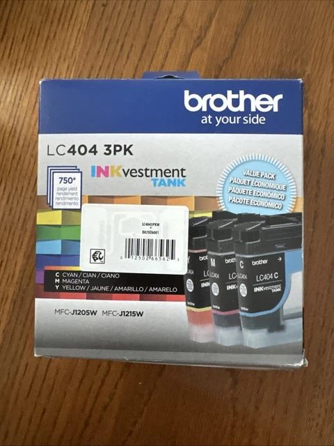 BROTHER GENUINE LC404 3PK 3 PACK INKVESTMENT TANK INK CARTRIDGES ...