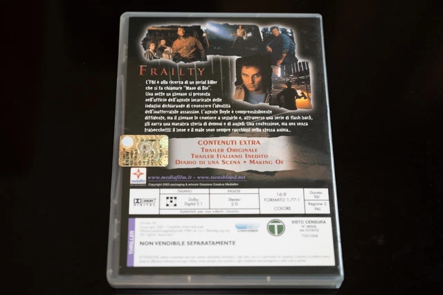 DVD FRAILTY - Nessuno è al Sicuro – Thriller Psicologico EUR 7,27 ...
