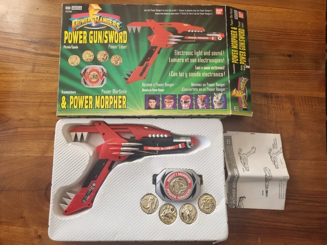 VINTAGE 1993 BANDAI Mighty Morphin Power Rangers Power Gun Sword ...